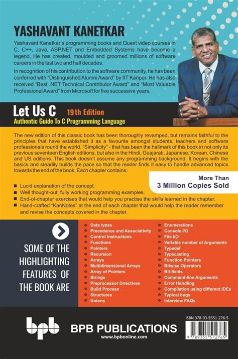 Let Us C Authentic Guide To C Programming Language 19th Edition Book Land Du