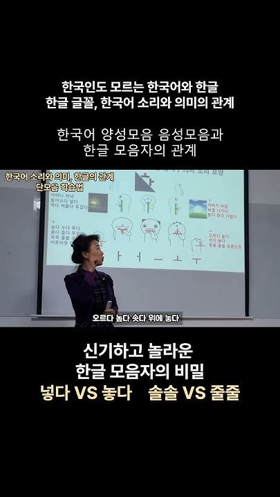 한글이 뜻글자야 신기하고 놀라운 문자 한글 모음자의 비밀 한국어 한글공부 한글모음 Youtube