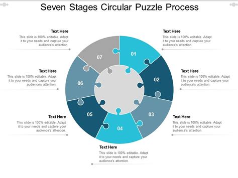 Seven Stages Circular Puzzle Process Ppt PowerPoint Presentation Styles Topics