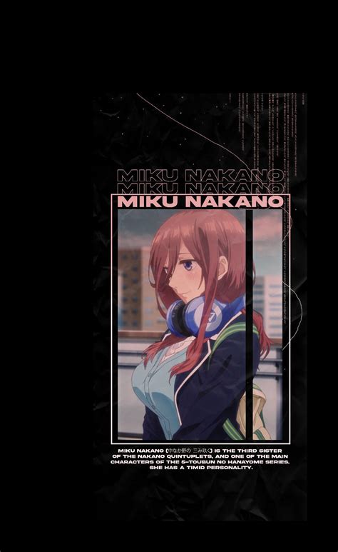 Miku Nakano Wallpaper Gambar Animasi Kartun Kartun Animasi