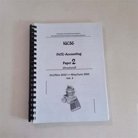 Igcse Accounting Past Year Paper P2 Hobbies And Toys Books
