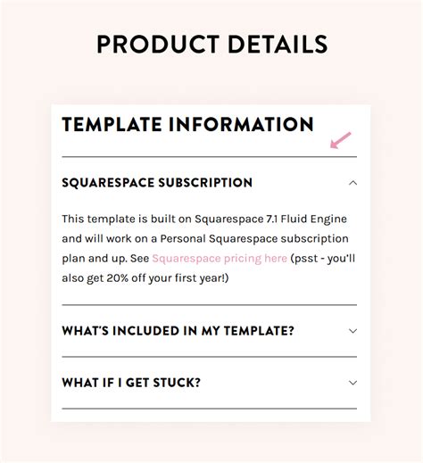 3 ways to design a squarespace accordion block — jessica miller