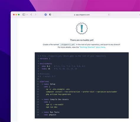 test and deploy laravel with chipper ci chipper ci