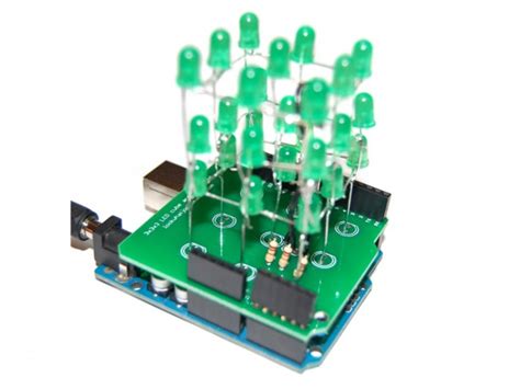 X X LED Cube Arduino Shield Seeed Studio Australia