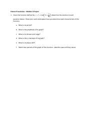 Honors Precalculus module honors assignment pdf Honors Precalculus Module Project π