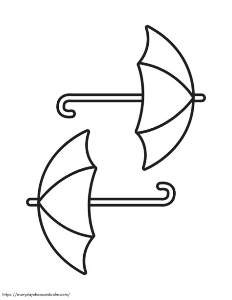 Free Printable Umbrella Template Pdf
