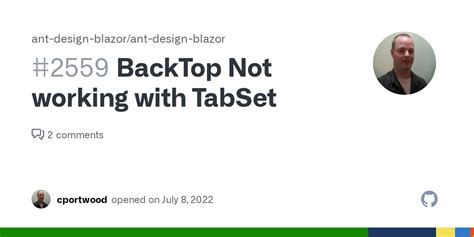 BackTop Not Working With TabSet Issue Ant Design Blazor Ant Design Blazor GitHub