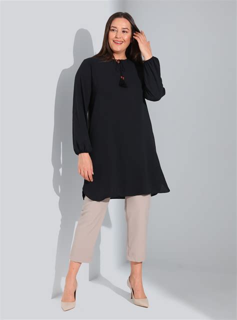Black Plus Size Tunic