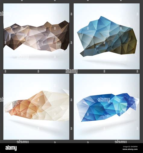 Geometric Triangular Abstract Vector Background Stock Vector Image And Art Alamy