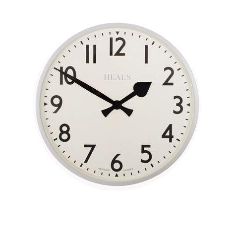 Heals Putney Grey Wall Clock Grey Wall Clocks Contemporary Wall