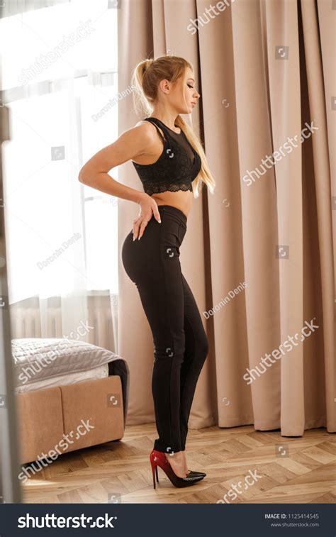 Beautiful Blonde Girl Sexy Business Suit Stock Photo Shutterstock