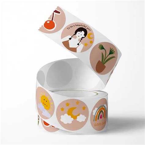 500 бр Карикатура Ретро сладко момиче Lebel стикери стикери Temu