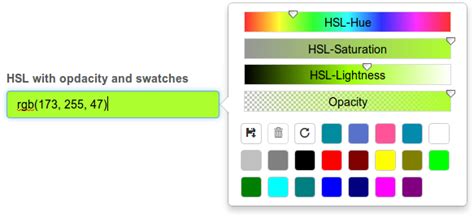 Bootstrap Color Picker Sliders
