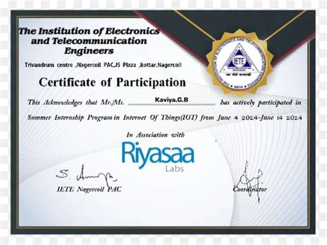 Kaviya G B On Linkedin Iot Internship Techinnovation Professionalgrowth Thankful