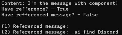 Bug Socketmessagecomponentmessagereferencedmessage Always Returns