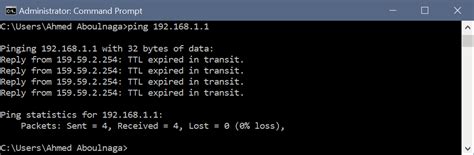 TTL Expired In Transit On Windows Client