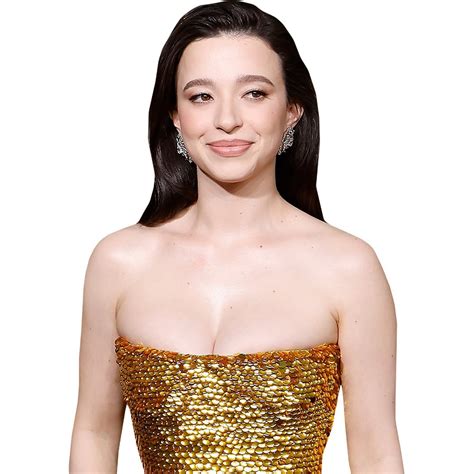 Mikey Madison Gold Dress Half Body Buddy Celebrity Cutouts