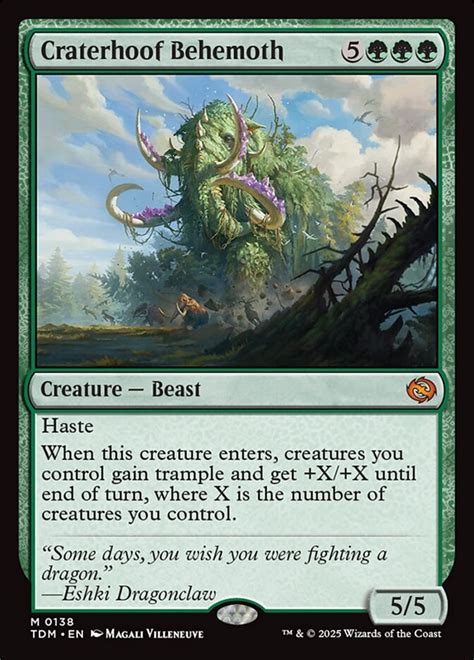 Craterhoof Behemoth Combos Edh