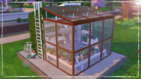 Modern Flower Greenhouse ~ The Sims 4 Room Build Youtube