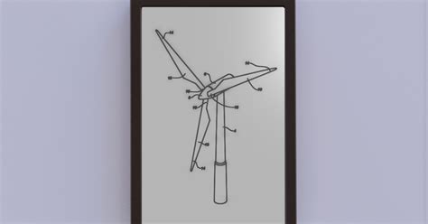 Wind Turbine Patent Art By Ken Mills Download Free Stl Model