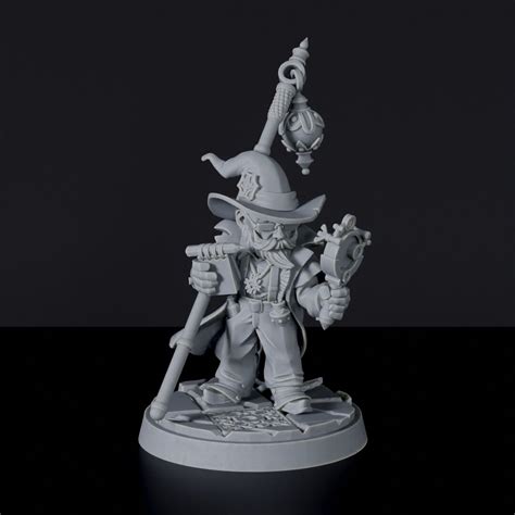 Gnome Wizard Male Dnd Inspired Fantasy Dnd Tabletop Rpg Mini Great