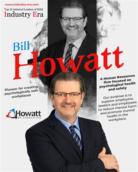 Bill Howatt Founder And Ceo Of Howatt Hr Consulting Top 10 Admired