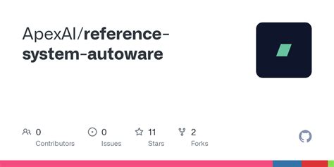 Github Apexaireference System Autoware