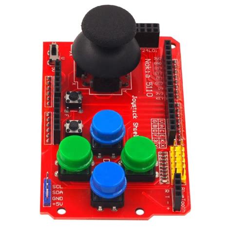 Joystick Shield Expansion Module With Joystick And Buttons Kamami On Line Store
