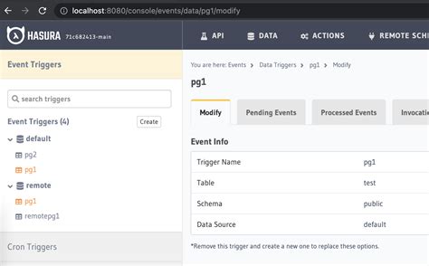 Console Event Triggers With Same Name Under Different Dbs Work