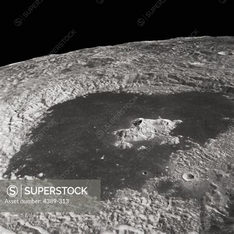 Apollo 15 A Close Up View Of Tsiolkovsky Crater Superstock