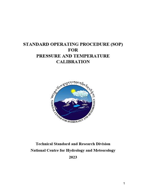 Sop For Calibration Download Free Pdf Calibration Thermometer
