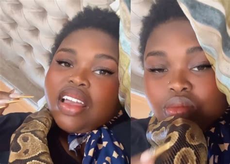 Gogo Maweni Cuddling With Snakes In Bed News
