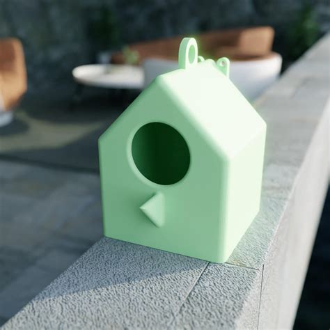 Birdhouse Stl Files Birdhouse 3d Print Files Bungalow 3d Print Files 3d House Birdhouse Stl