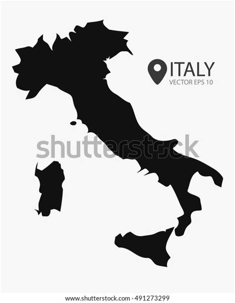 Italy Map Vector Italy Vector Illustration Stock Vector Royalty Free Shutterstock