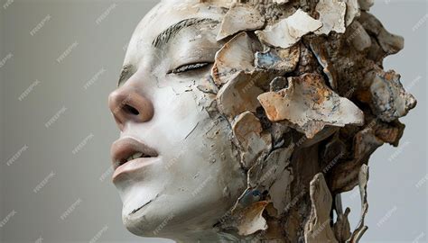 Premium Photo An Abstract Sculpturestyle Representation Using Mixed Media To Depict The