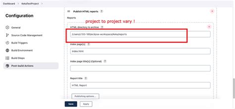 generate html reports in jenkins