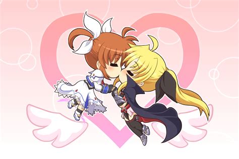 Magical Girl Lyrical Nanoha Hd Heartfelt Anime Wallpaper Delight