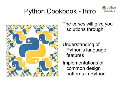 Danny Adair Python Cookbook Intro Ppt