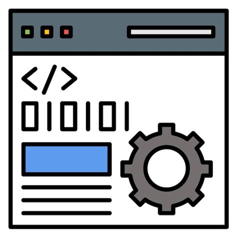 Premium Vector Programming Settings Vector Illustration Style