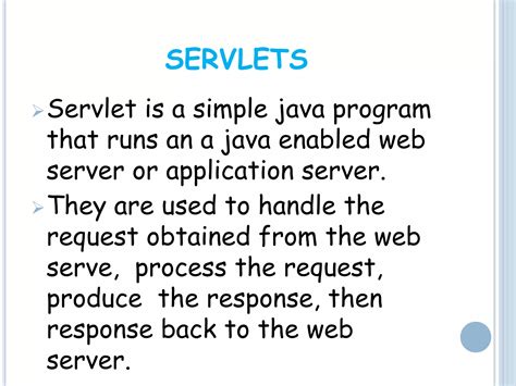 Servlet In Java Pptx Web Development Internet