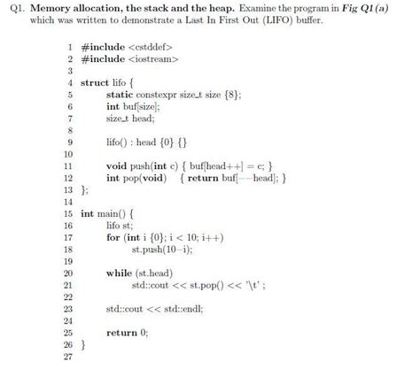 solved q1 memory allocation the stack and the heap