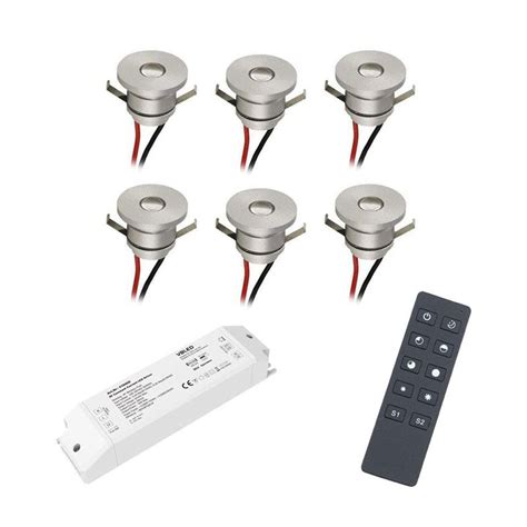Mini Spotlights 6er Funk Set Alu Led Mini Recessed Spotlight Ip44