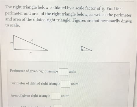 [solved] the right triangle below is dilated by a scale factor of