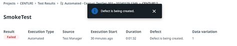 issue with creating defect in test manager to azure devops test cloud