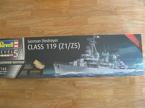 Revell German Destroyer Class 119 Z1 Z5 1144 Nikdy NeotevŘenÝ