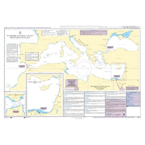 Admiralty Chart Q6110 Maritime Security Chart Mediterranean Sea