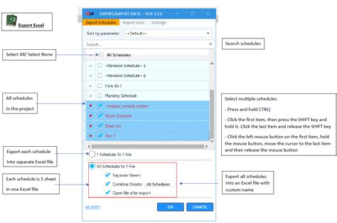 revit add ons free export import excel ez