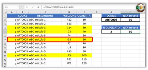 Cerca Verticale Con Duplicati Excel Espresso