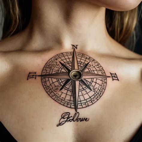 Compass Tattoos Meaning Symbolism And Significance 120 Designs Hbtat2