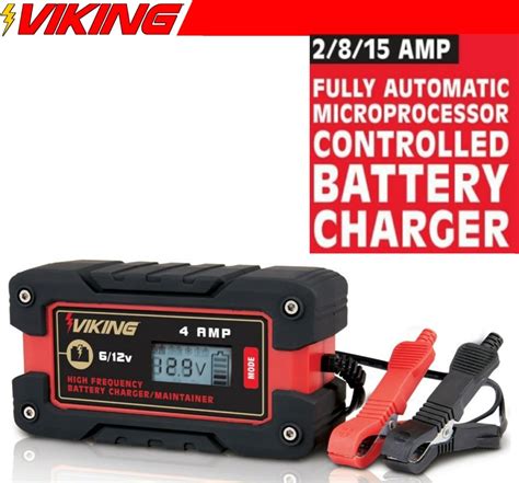 4 Amp Fully Automatic Microprocessor Controlled Battery Charger Maintainer Home